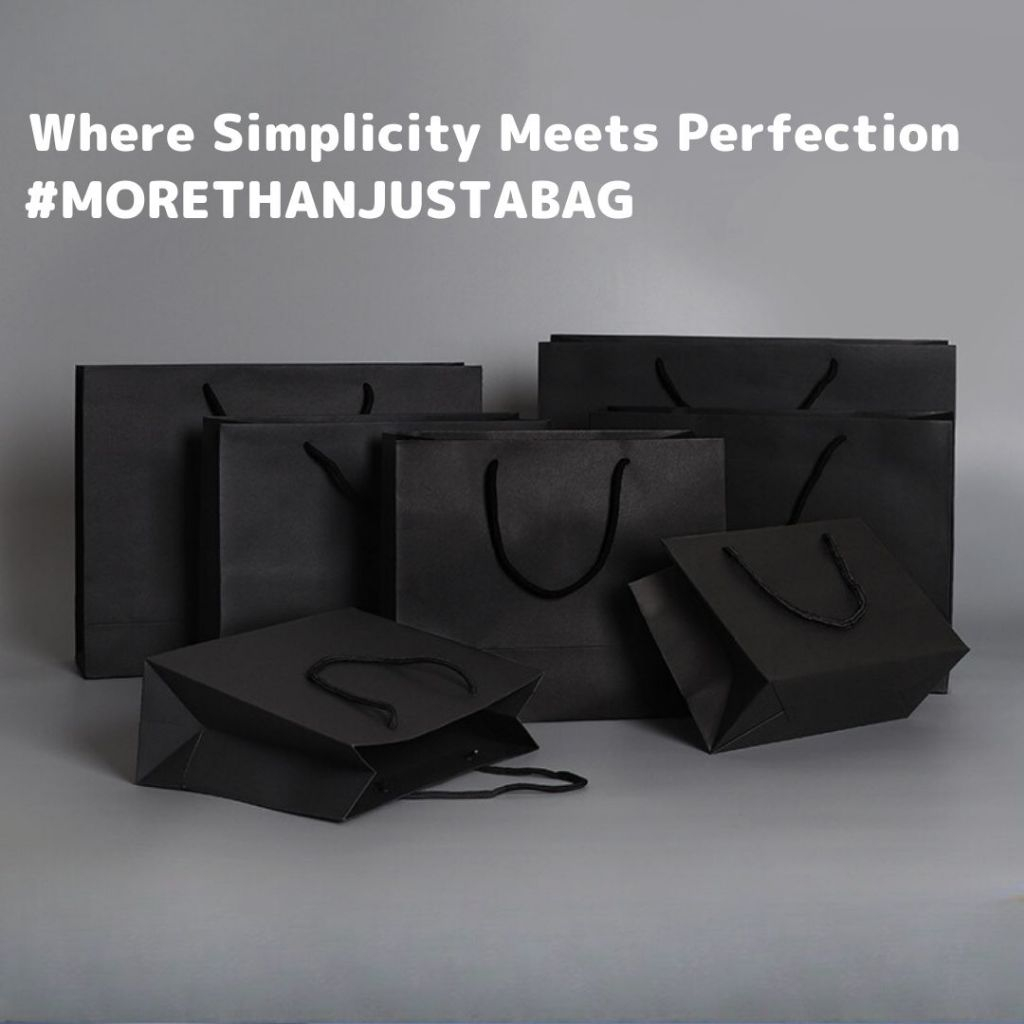Jual Paper Bag Hitam Kantong Kado Bingkisan Hadiah Goodie Bag Paperbag ...