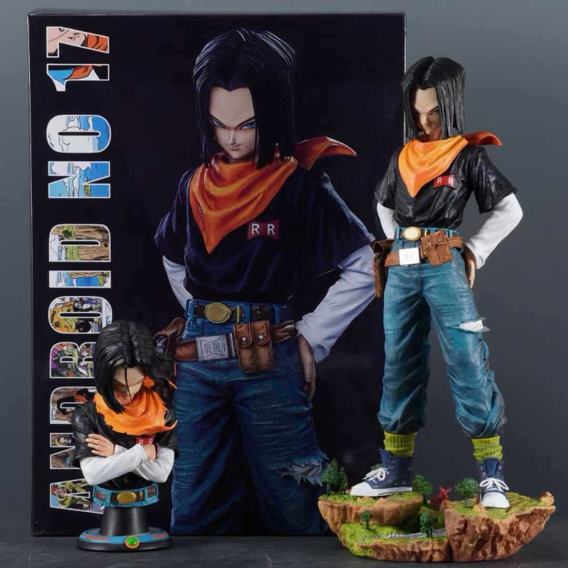 Jual Action Figure Dragon Ball Android 17 Double Head With Base ...