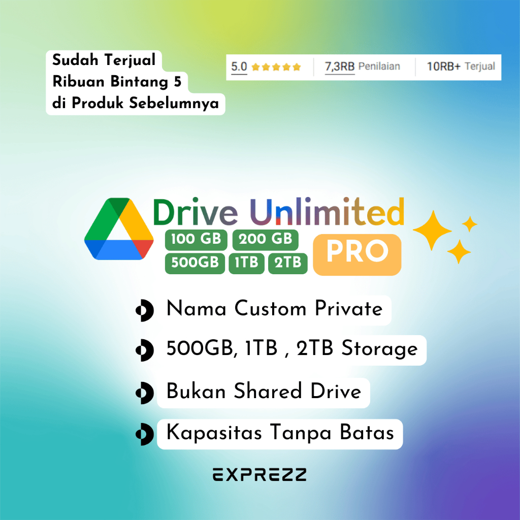 Jual GOOGLE DRIVE UNLIMITED SEPUASNYA SEUMUR HIDUP/LIFETIME LEGAL ...