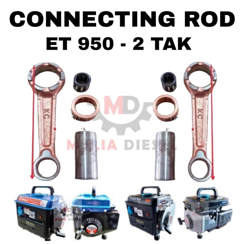 Jual Conrod Stang Piston Seher Canting Connecting Rod Mesin Genset 2 TAK ET950 | Shopee Indonesia