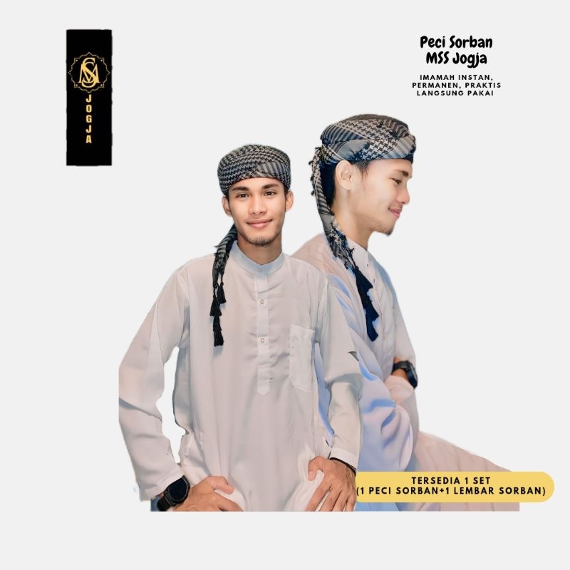 Jual Peci Sorban MSS Jogja Imamah Instan Permanen Praktis Langsung ...
