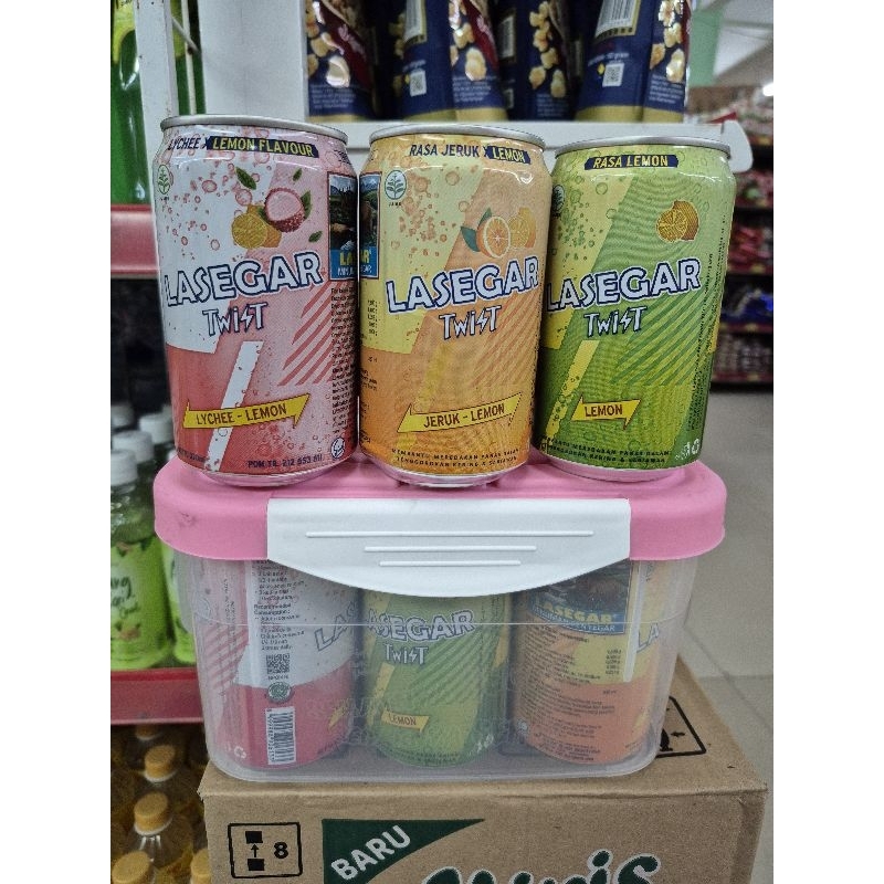 Jual LASEGAR TWIST MINUMAN PENYEGAR BELI 6pcs FREE CONTAINER CANTIK MIX RASA 320ml | Shopee ...