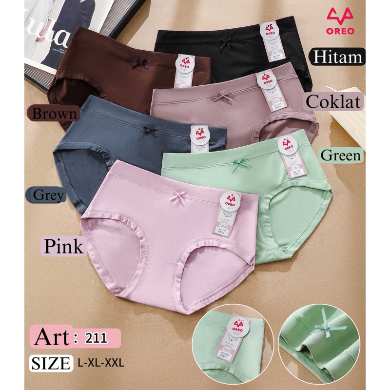 Jual (12PCS) CELANA DALAM WANITA DEWASA / CD KATUN SUPER SOFT - 6676 | Shopee Indonesia