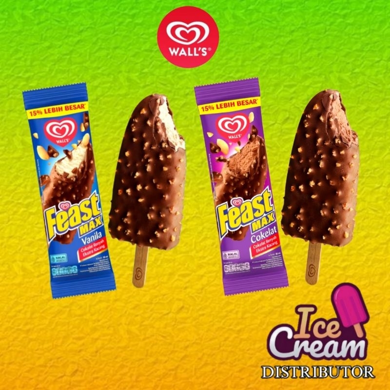 Jual Walls Feast Max chocolate vanilla 5 pcs | Shopee Indonesia