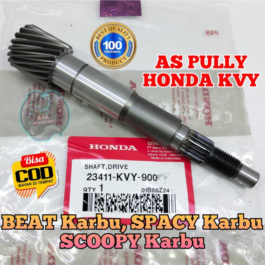 Jual AS PULLY CVT KVY ASLI ORIGINAL MOTOR HONDA BEAT KARBU , SPACY ...