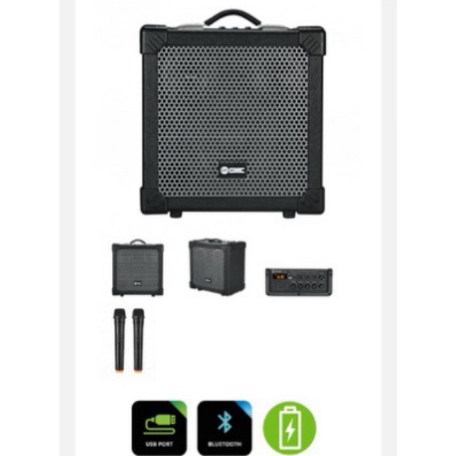 Jual Speaker Portable GMC 888Q 6,5inch Bluetooth USB free 2 mic Cocok ...