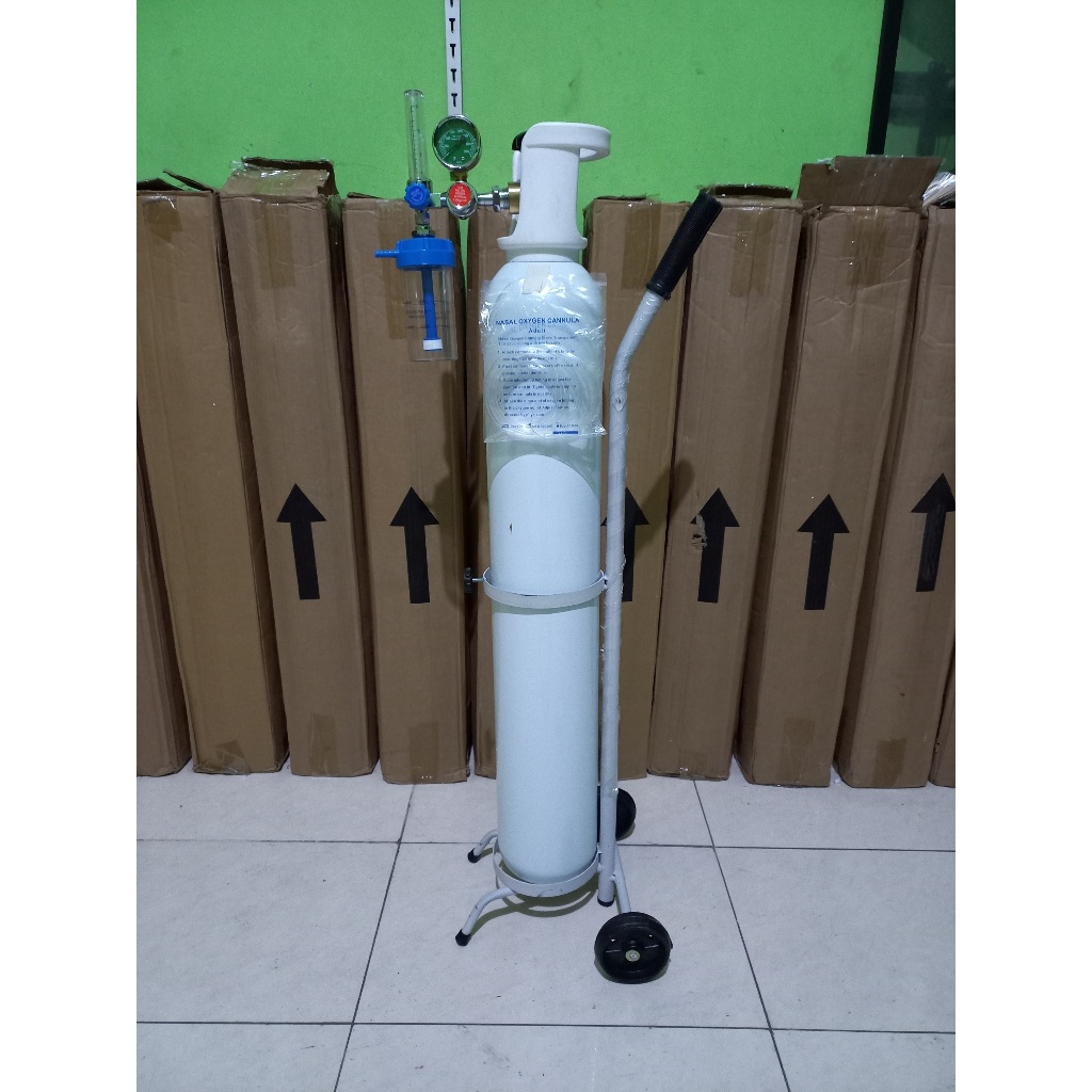 Jual TABUNG OKSIGEN 1.5 M3 LENGKAP KOMPLIT 10 LITER | Shopee Indonesia