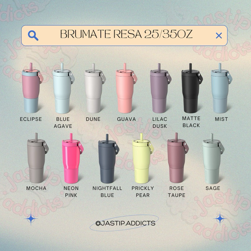 Jual Jastip Addicts Brumate Resa Tumbler (PM for request color ...