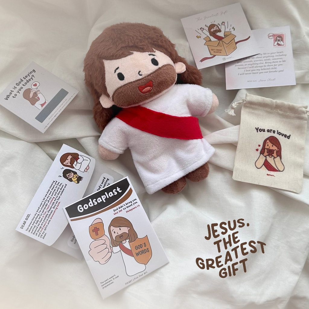 Jual Boneka Tuhan Yesus / Jesus Christ Doll Plushie Christian Single ...