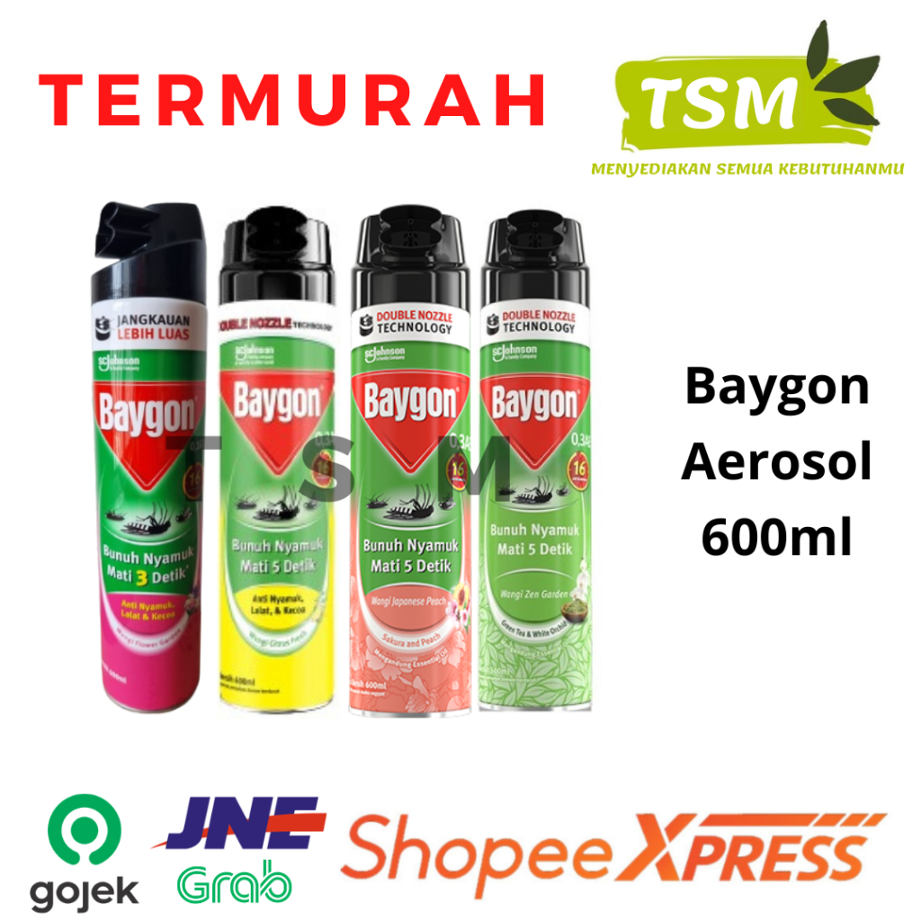 Jual Baygon Aerosol 600 ml / (600+75) ml | Shopee Indonesia