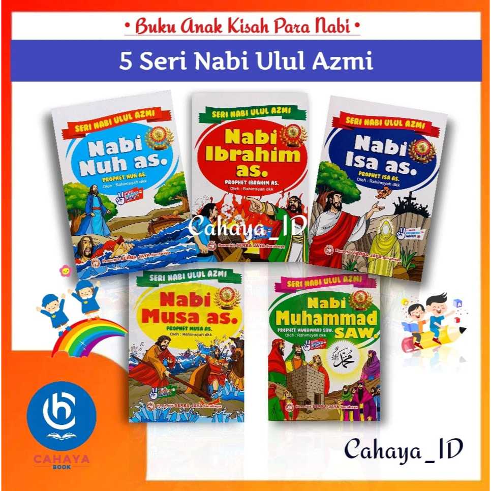 Jual Buku Anak Kisah Nabi Seri Nabi Ulul Azmi Billingual Full Colour | Shopee Indonesia
