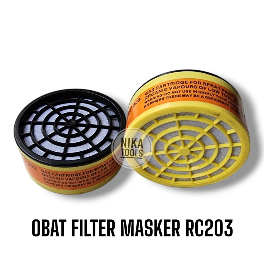 Jual Chemical Catridge Obat Respirator RC 203 Filter Masker Isi Ulang ...