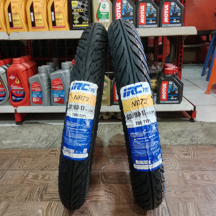 Jual BAN MOTOR BEBEK RING 17 IRC 70/90 & 80/90 NR72 BUKAN TUBELES ...