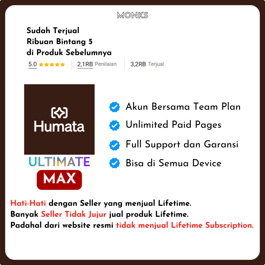 Jual Humata Ai Premium 1 Bulan | Shopee Indonesia