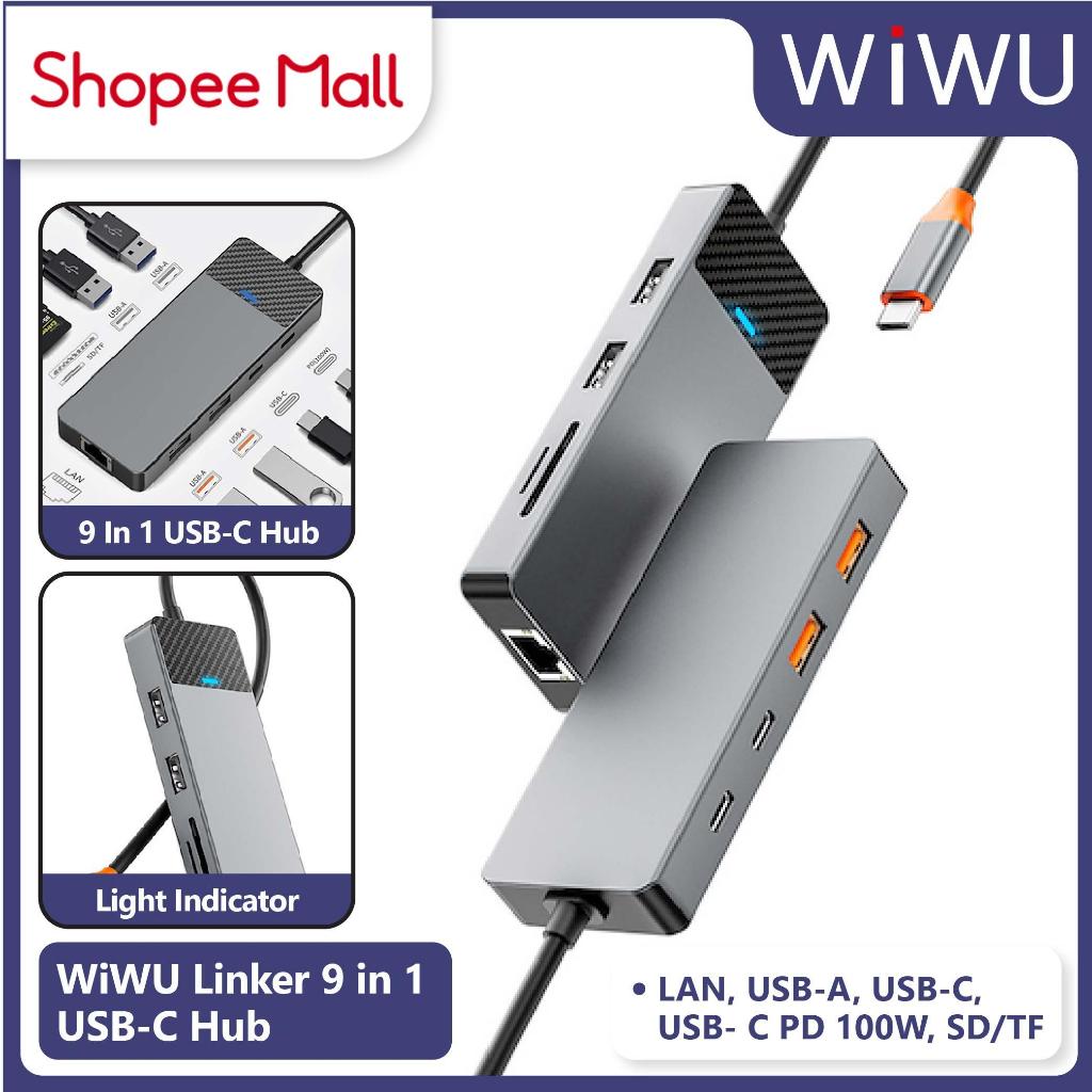 Jual USB Type C Hub to USB 3.1 PD 100W USB-C LAN Card Reader WiWU ...