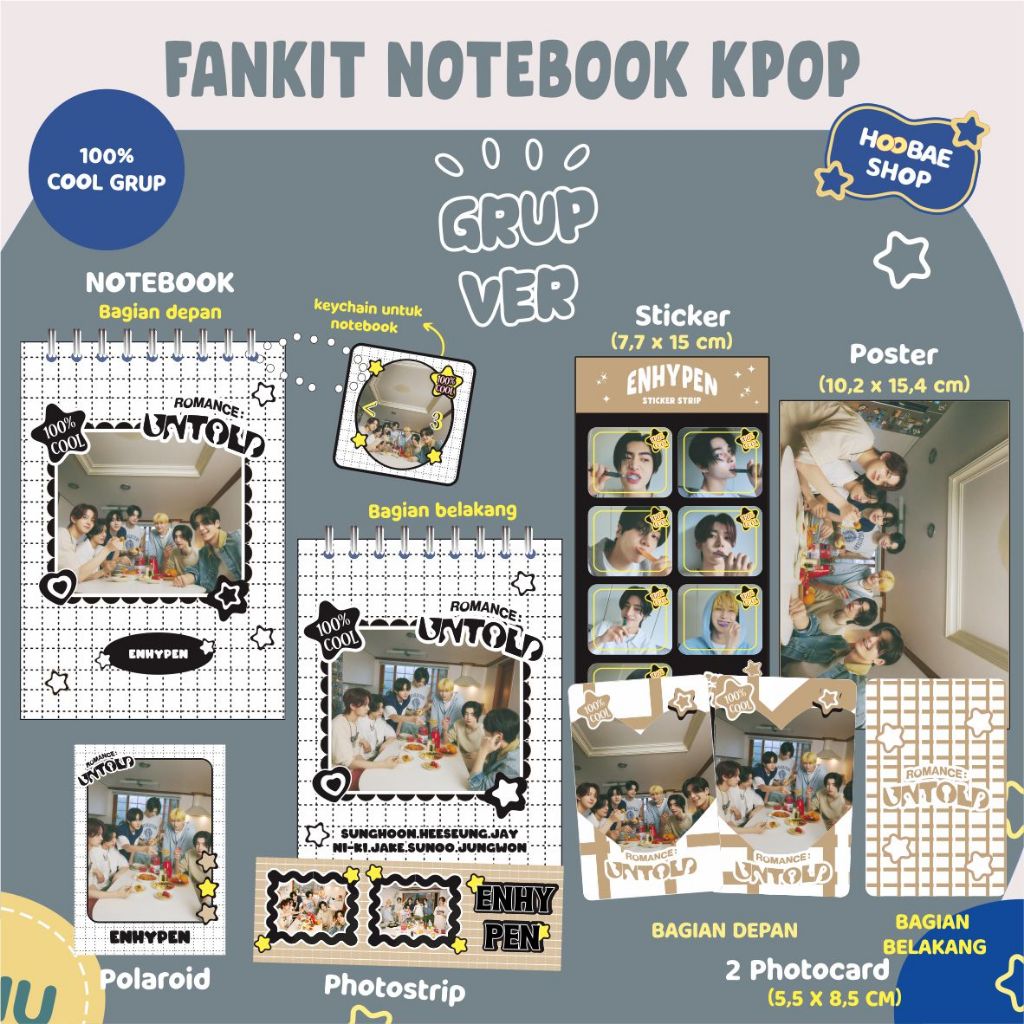 Jual (PACKING BOX) NOTEBOOK ENHYPEN - ROMANCE UNTOLD ENGENE VERSION II ...