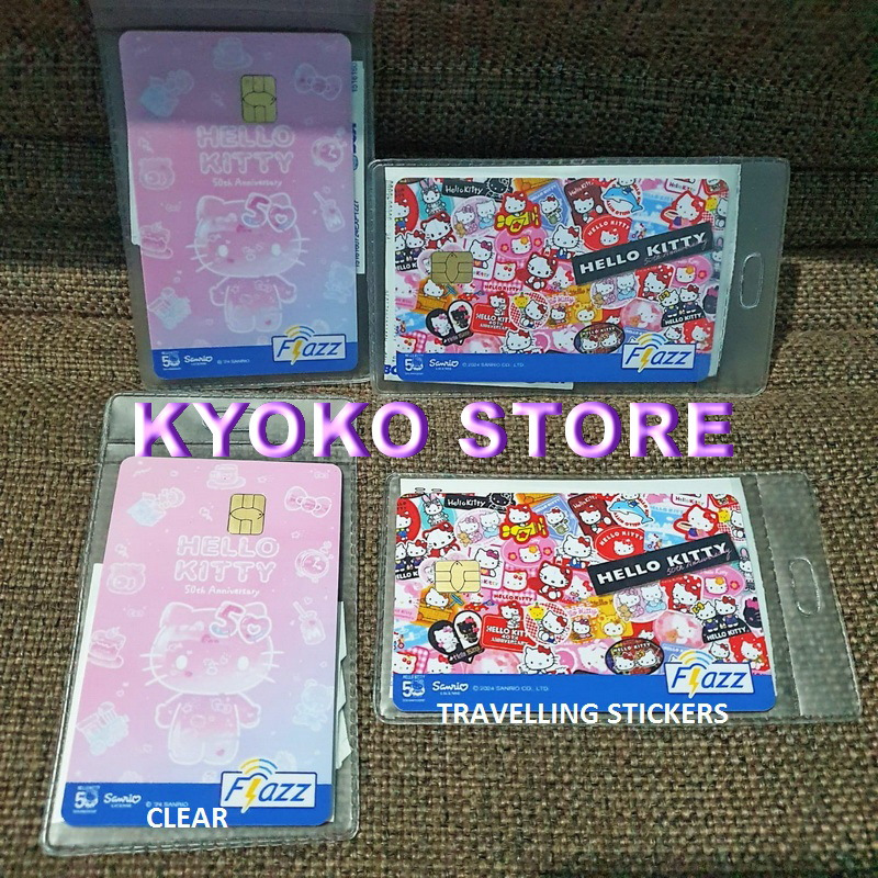 Jual Kartu Flazz Sanrio Hello Kitty Clear Travelling Stickers Gen2 ...