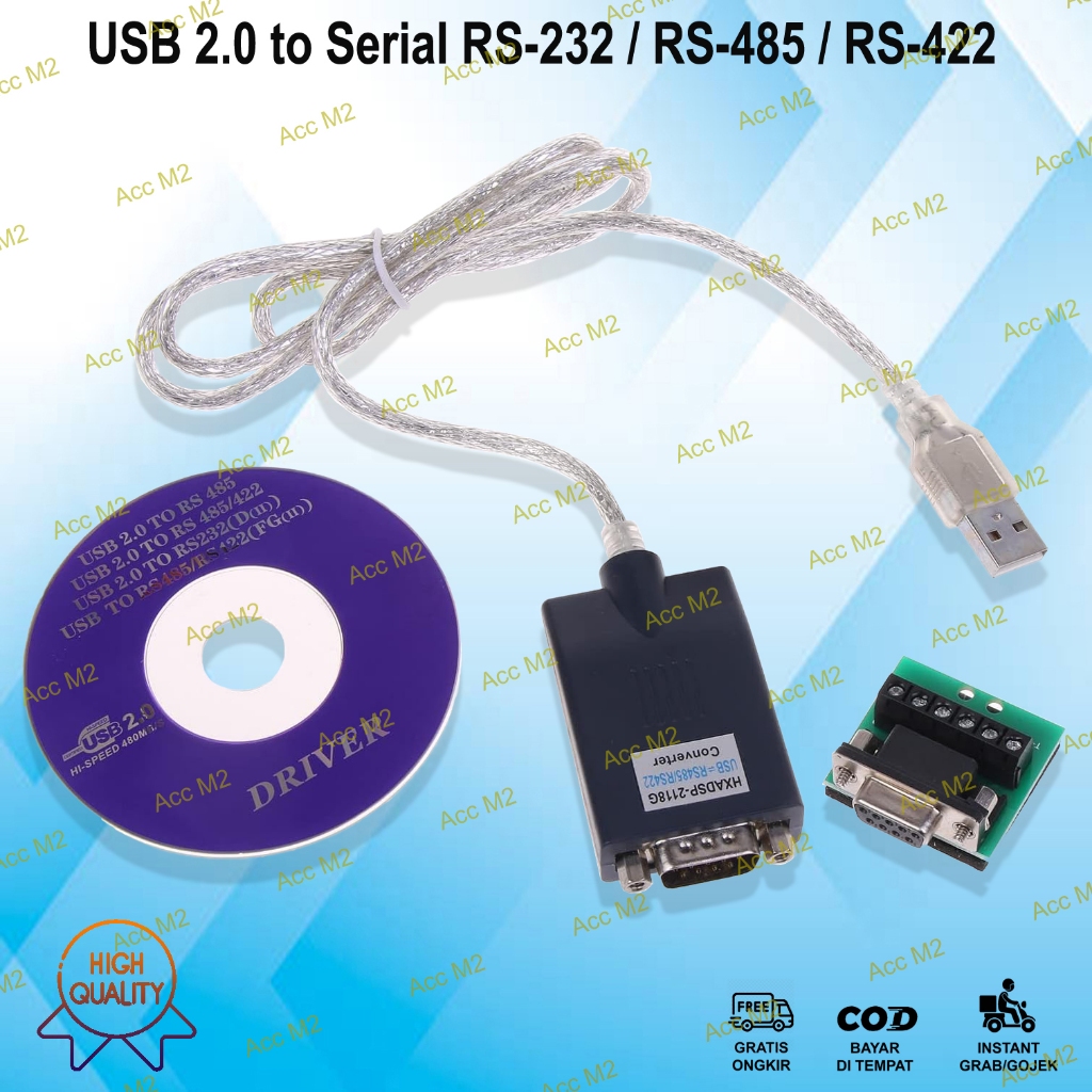 Jual Kabel USB to Serial RS232 / RS485 / RS422 Converter adapter 1 ...