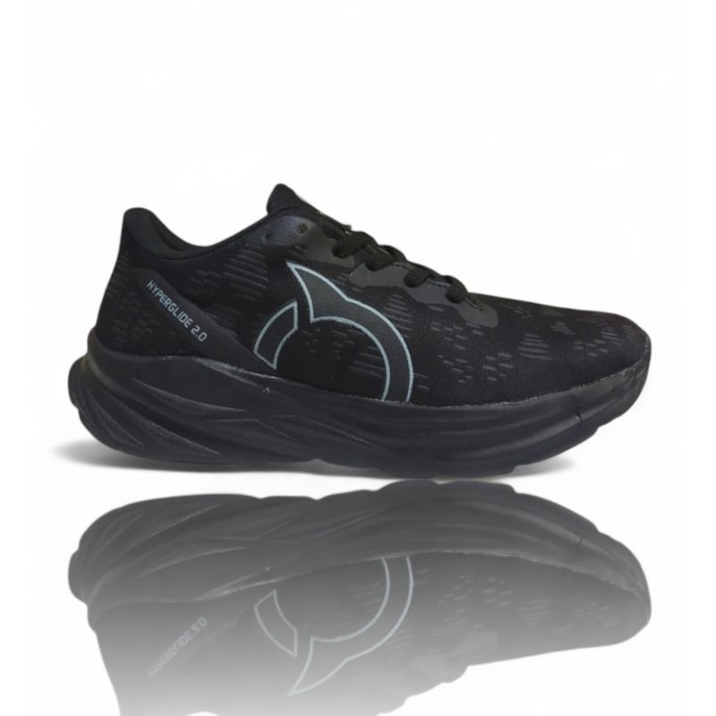 Jual Sepatu Running Ortuseight Hyperglide 2.0 Hitam Full Terlaris ...