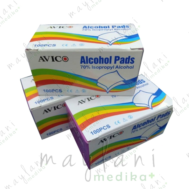 Jual Avico Alkohol Swab Alcohol Swabs Tisu Alkohol Isi 100 Pcs | Shopee ...