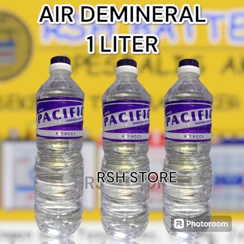 Jual Pacific Air Demineral/Air Accu 1 Liter | Shopee Indonesia