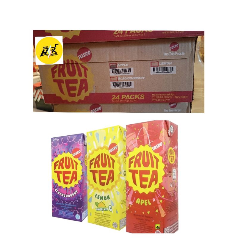 Jual FRUIT TEA KOTAK RASA APEL ISI 250 ML (1 DUS ISI 24 PCS) | Shopee ...
