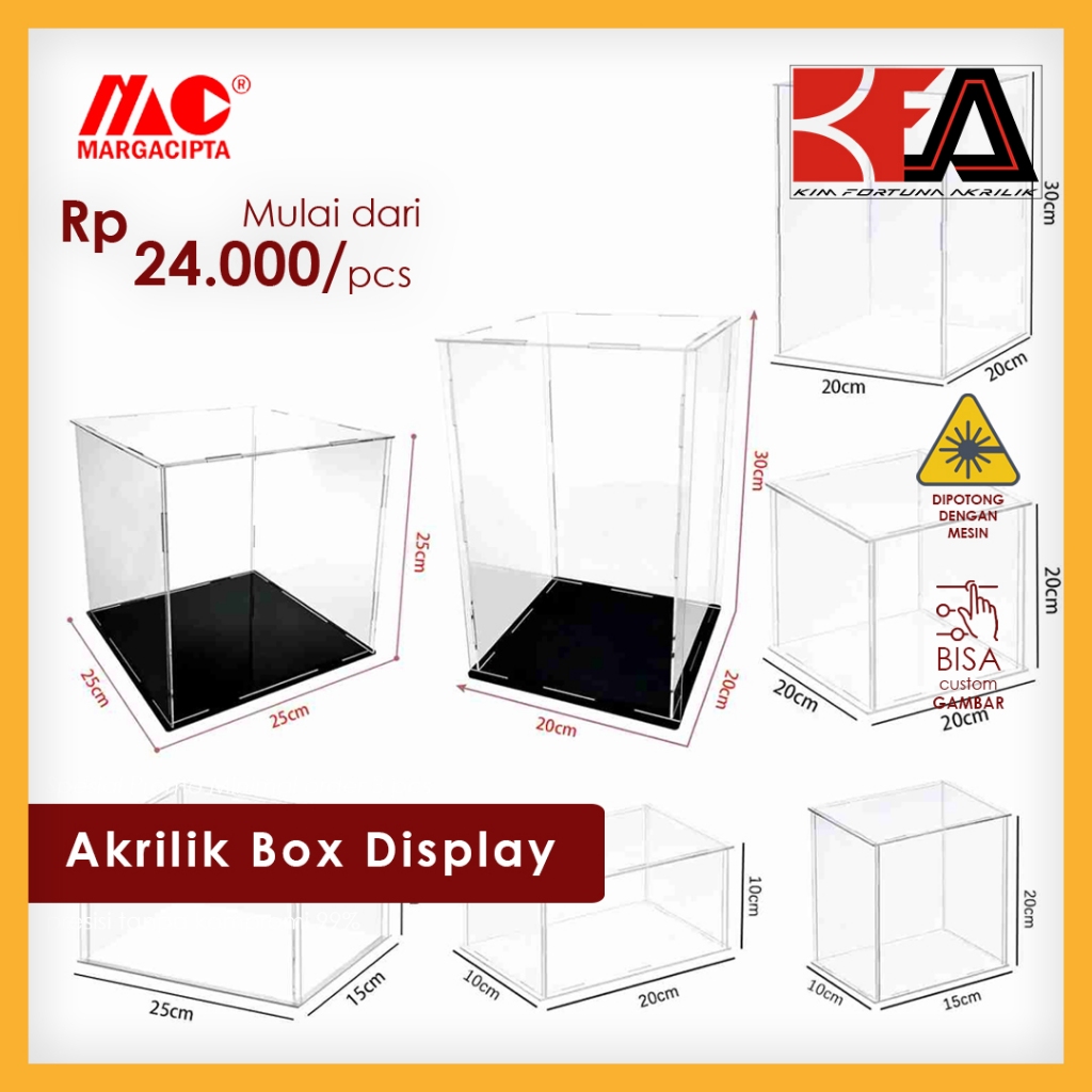 Jual Box Display Akrilik | Kotak Akrilik Custom | Box Display Figure ...