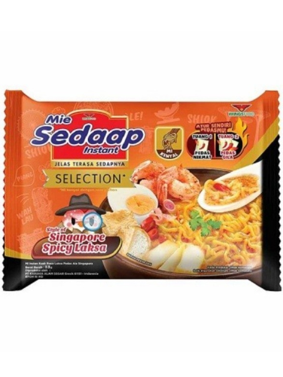 Jual Mie Sedaap Selection Singapore Spicy Laksa Sedap Laksa Singapura ...