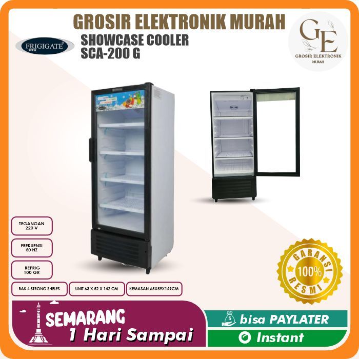 Jual SHOWCASE KULKAS RAK DISPLAY FRIGIGATE SCA 200 G 4 RAK DISPLAY ...