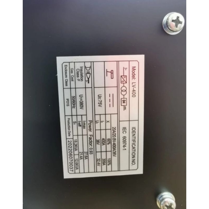 Jual Mesin Las Edon 400A Lv 400 Lv400 Travo Trafo Inverter 380W 3Phase ...