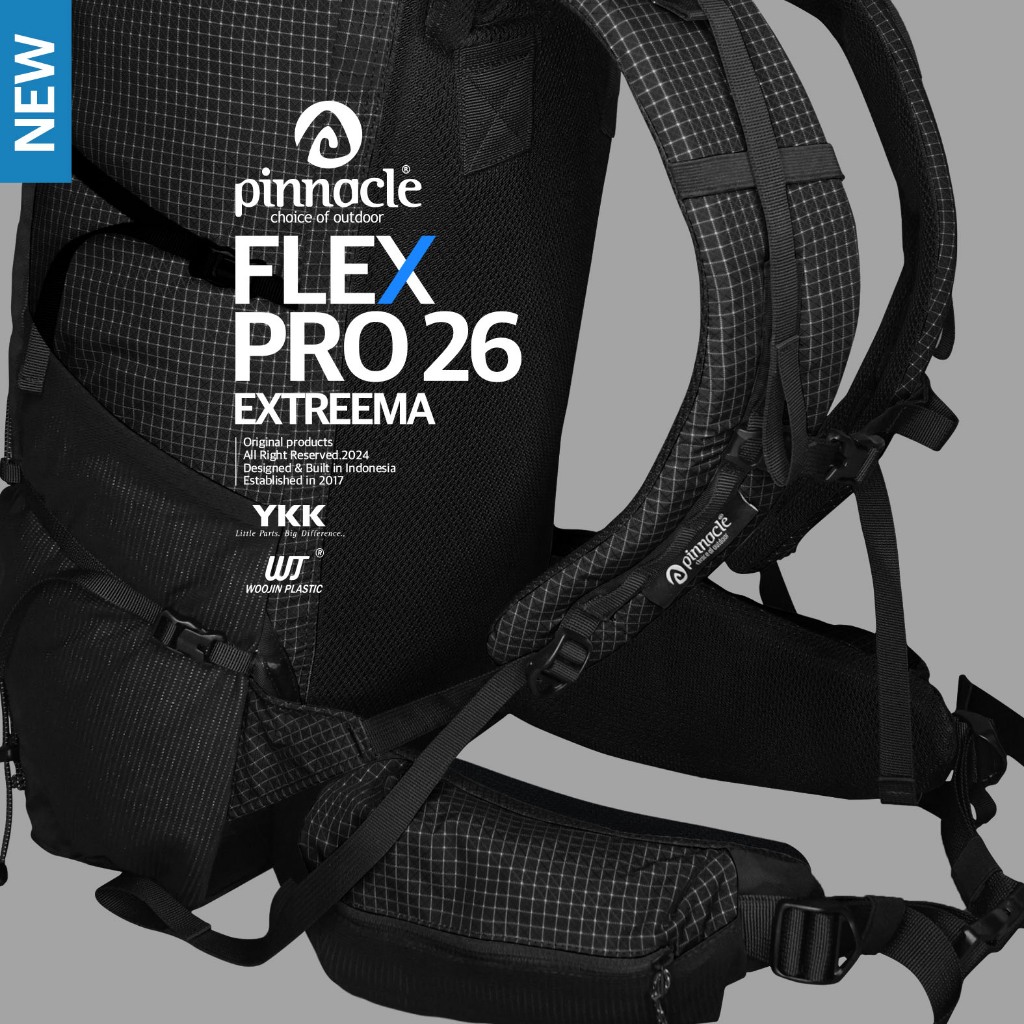 Jual Pinnacle Pro Official Flex Pro 26L Backpack Robic Extreema - Black ...