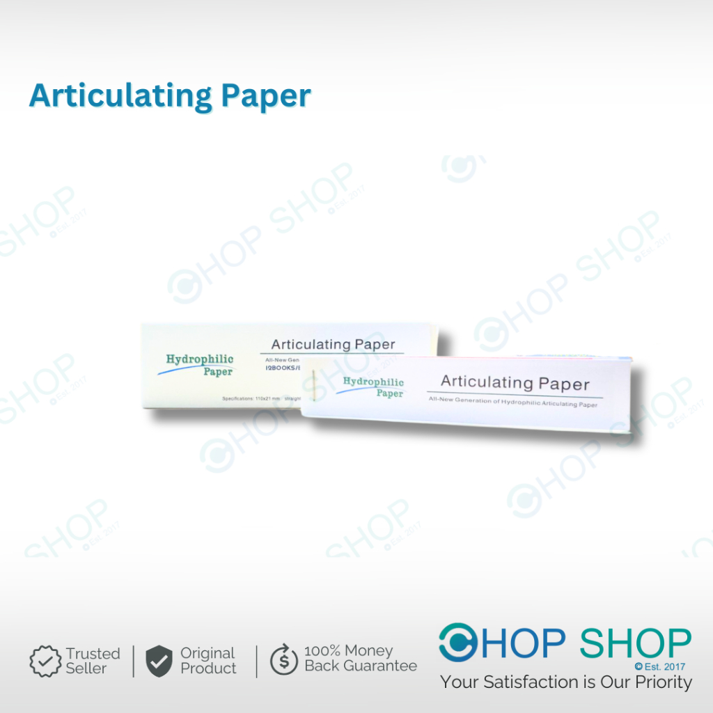 Jual ORIGINAL Kertas Artikulating Articulating Paper Warna Biru dan ...