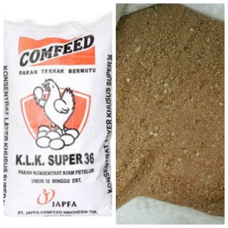 Jual Comfeed KLK super 36 Konsentrat Ayam Ras Petelur 1kg | Shopee ...
