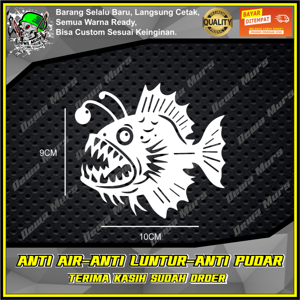 Jual Cutting Sticker IKAN SUNGUT GANDA Cocok Buat Motor Dan Mobil ...