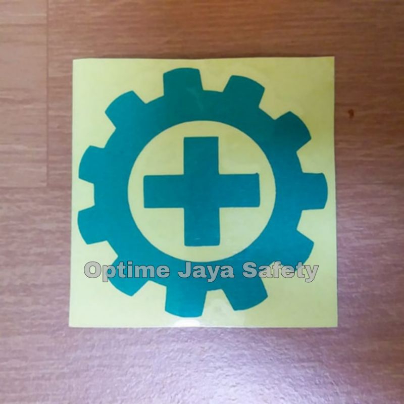 Jual Stiker Logo K3 Helm Safety Proyek Sticker Cutting Safety First ...