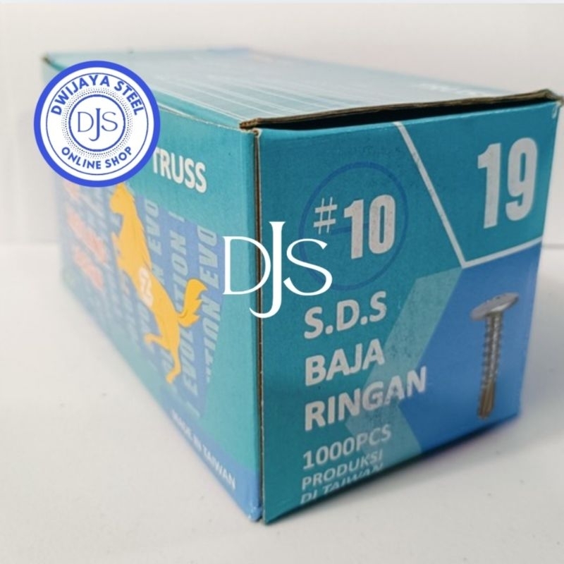 Jual SDS TRUSS HEAD (+) 10X19 SHINZOLO SEKRUP SDS BAJA RINGAN PUTIH ...