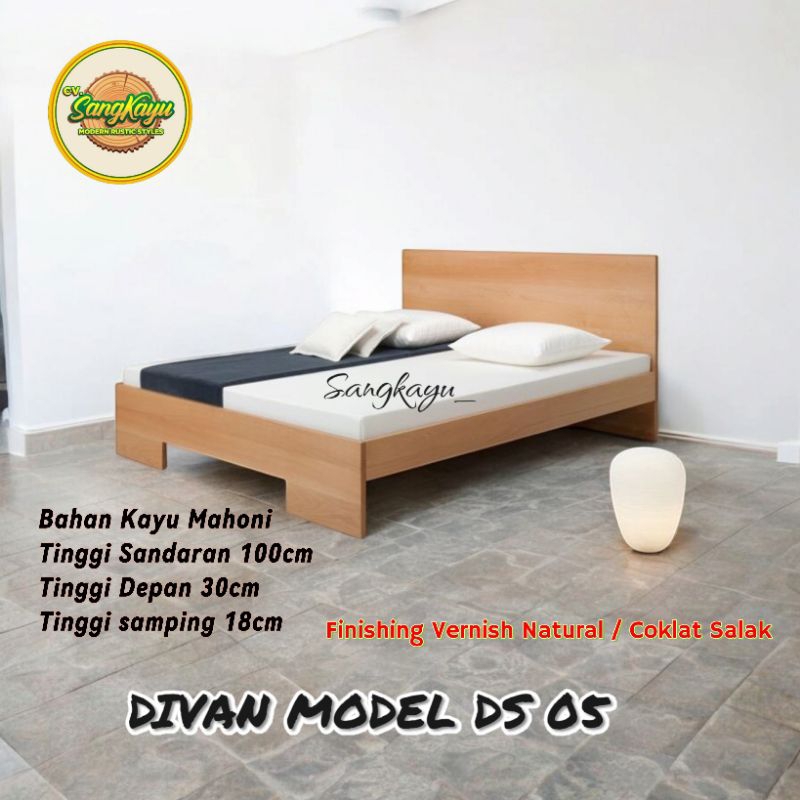 Jual Divan kayu model DS 05 dipan rangka tidur Ranjang Kayu Solid ...