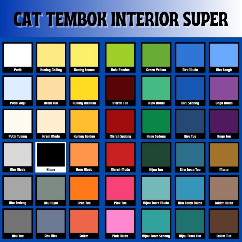 Jual Cat Tembok Kiloan ½kg Interior | Indoor Super - Murah Berkualitas ...