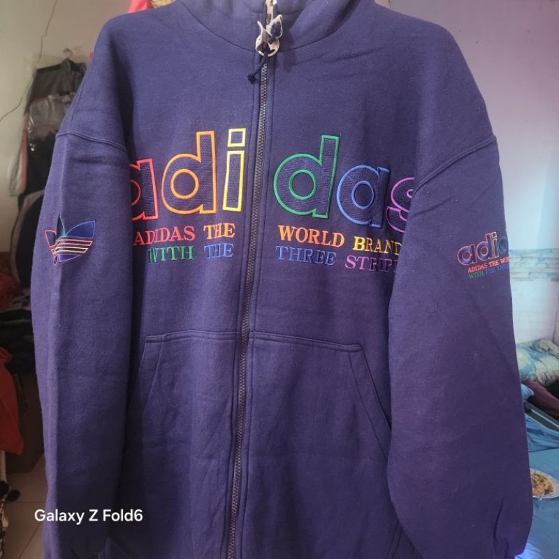 Jual Jaket Adidas rainbow limited edition BIG LOGO | Shopee Indonesia