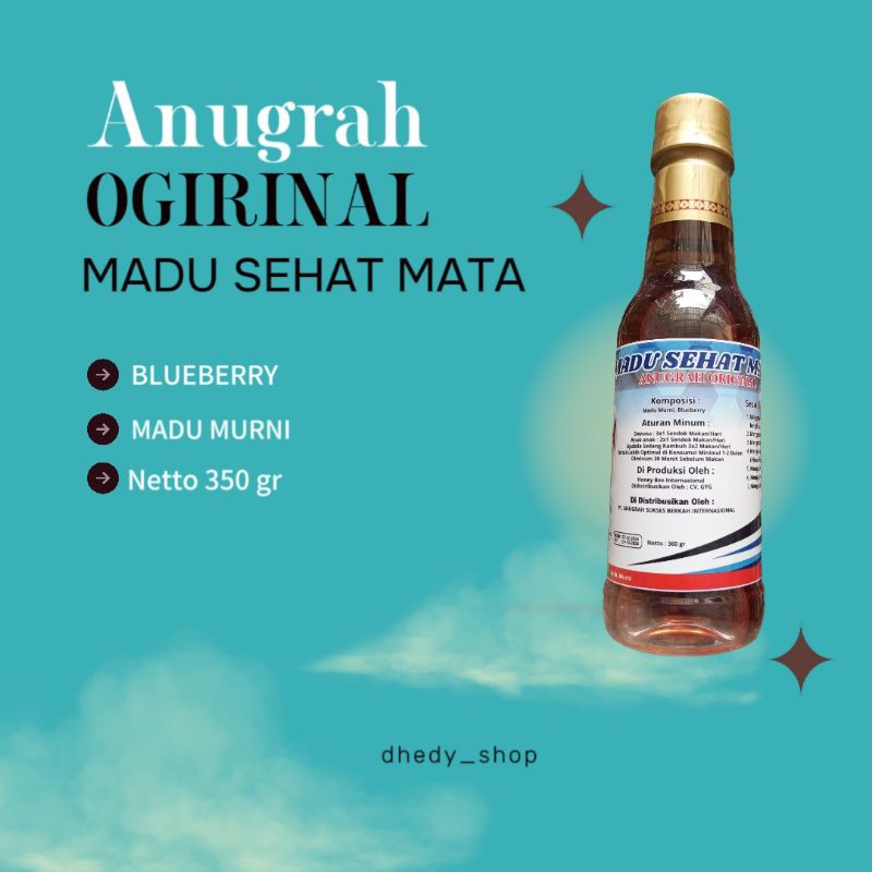 Jual Anugrah Original Madu + Blueberry Sehat Mata 360 gr | Shopee Indonesia