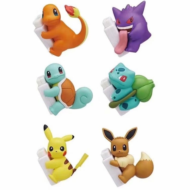 Jual 6 Sets Action Figure Pokemon cable bite - Mainan Koleksi Pikachu ...
