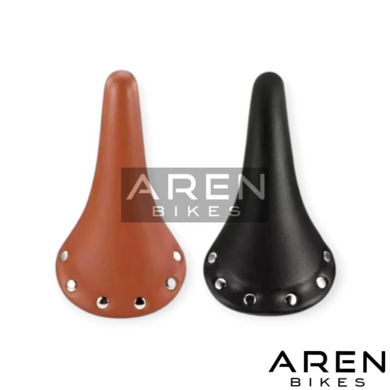 Jual SADEL SEPEDA PAKU KLASIK VINTAGE RETRO COKLAT HITAM KANCING SADDLE ...
