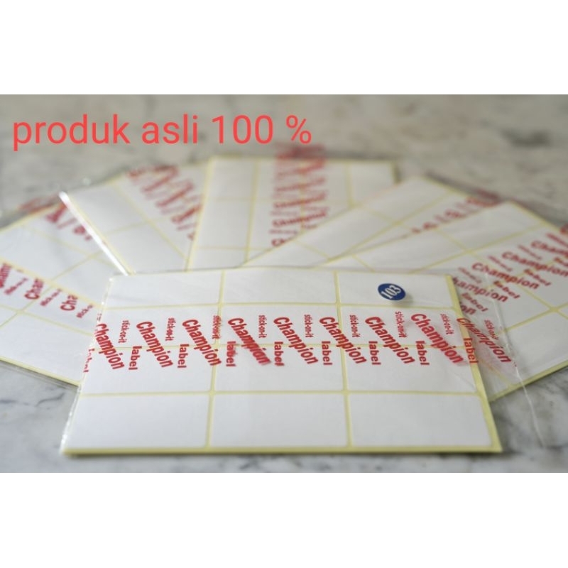 Jual label undangan champion ASLI 103 isi 10 lbr termurah | Shopee ...