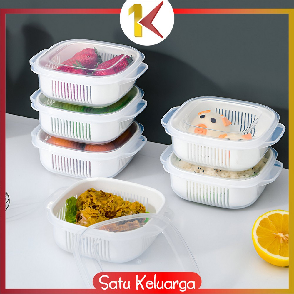 Jual SK-C1155 Wadah Penyimpanan Makanan Dengan Tirisan Serbaguna ...