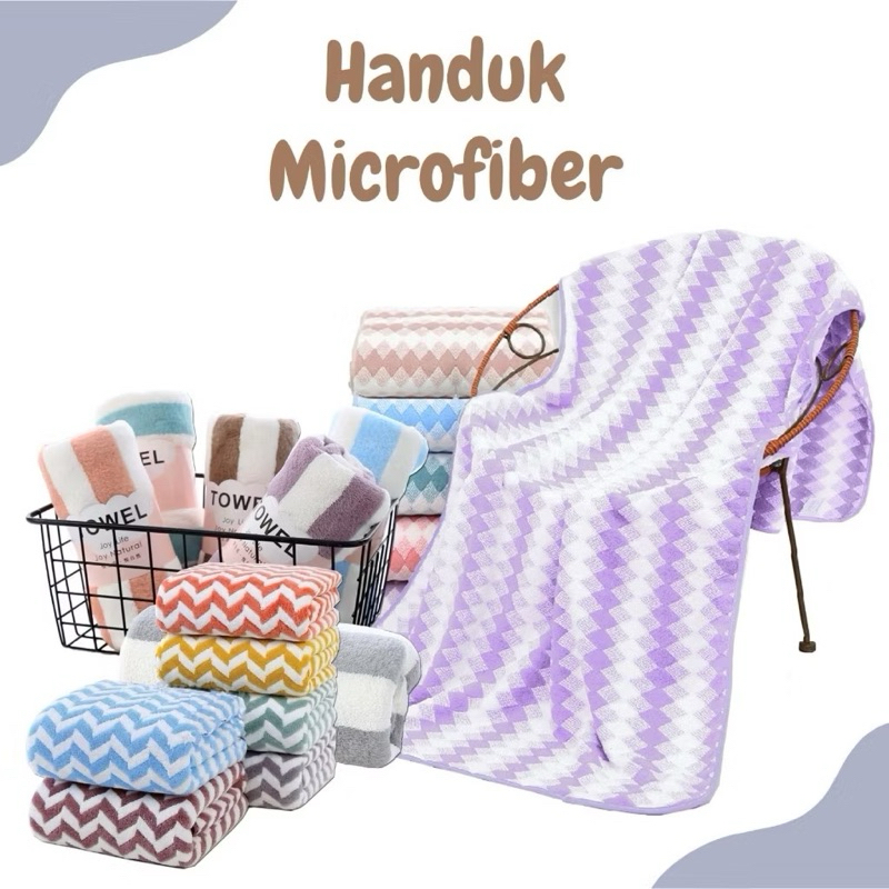 Jual HANDUK MICROFIBER BESAR 70x140CM | Shopee Indonesia