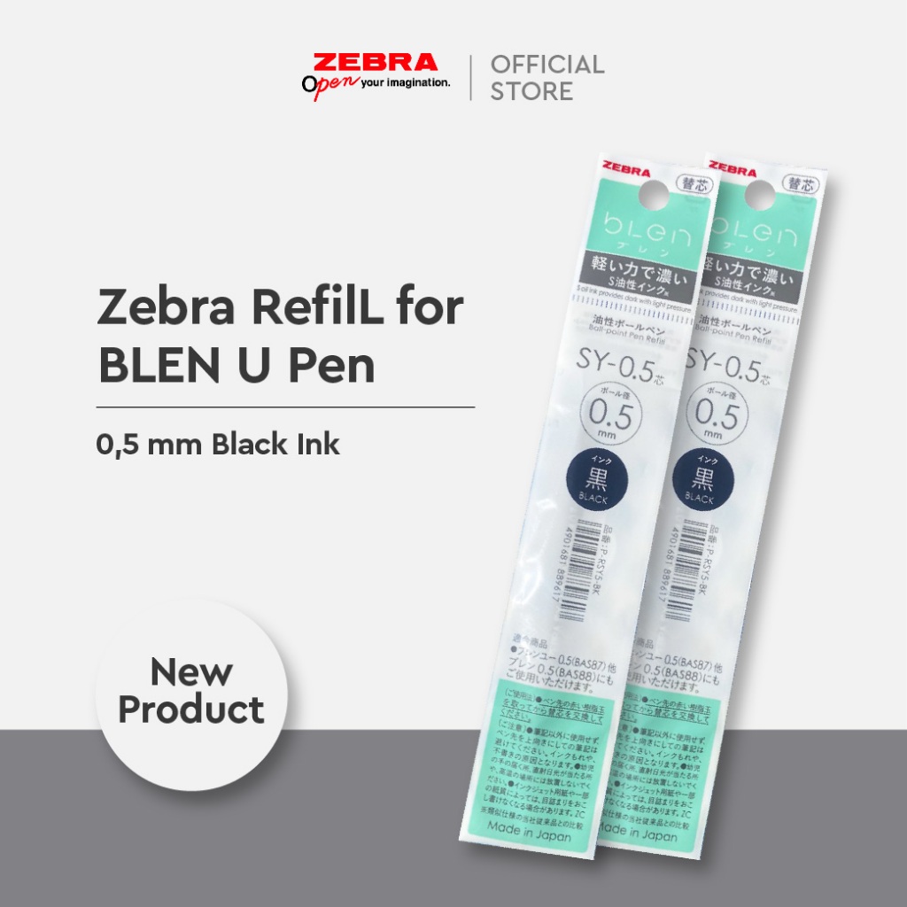 Jual Zebra Refill Pulpen Bolpen Blen U Series - Refill SY | Shopee ...