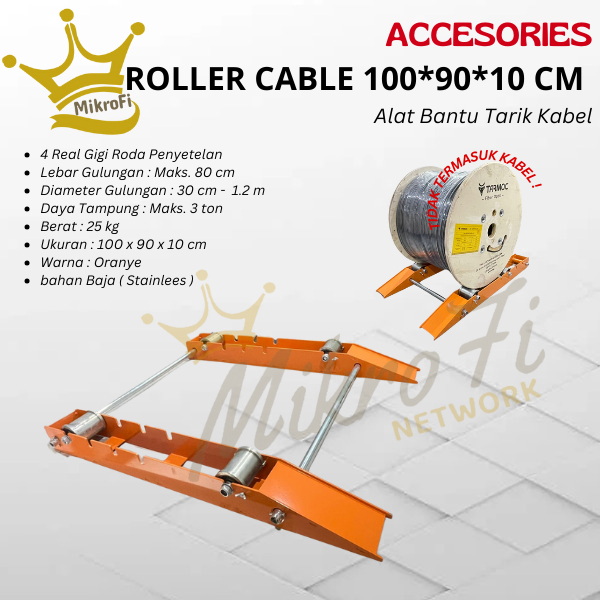 Jual Roller Cable Reel 4 Gear Adjustment 100x90x10cm | Tool Alat Bantu ...