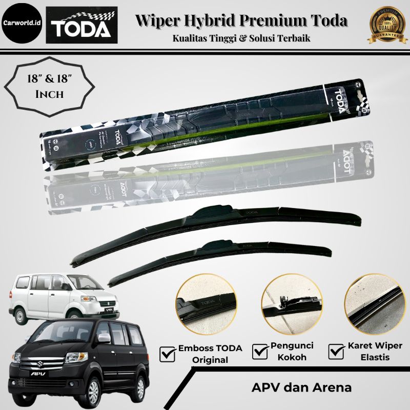 Jual Wiper Hybrid Super Premium APV dan Arena - Ukuran 18" & 18 ...