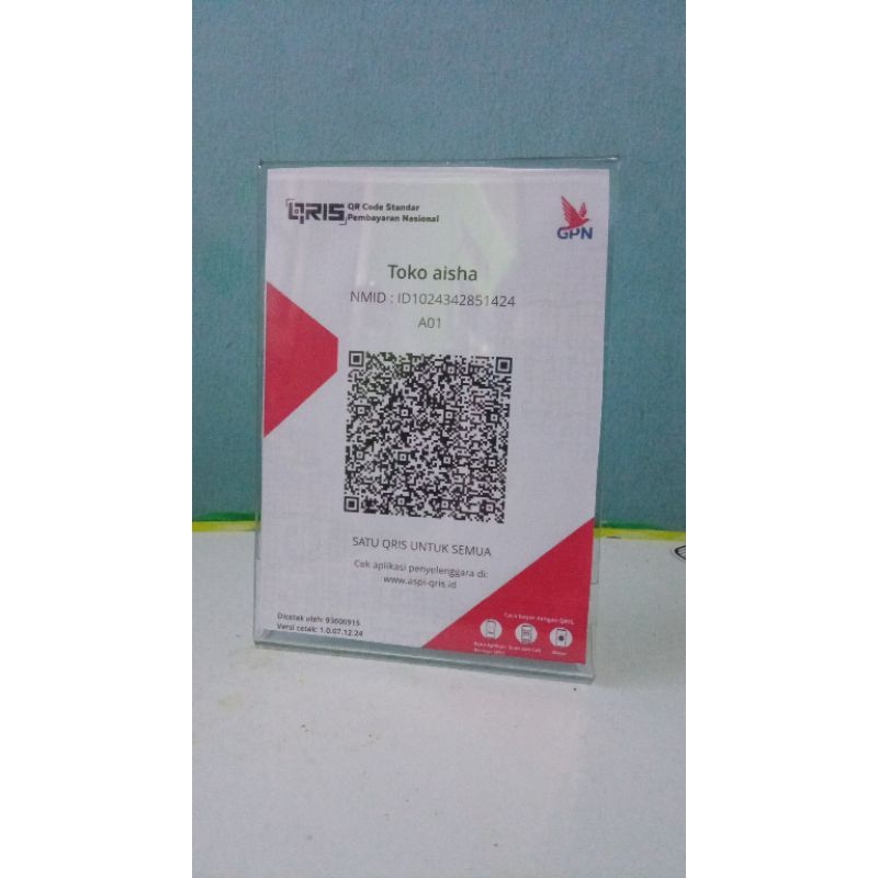 Jual Stand Akrilik A6 Stand Qris/Menu/Brosur Dll | Shopee Indonesia