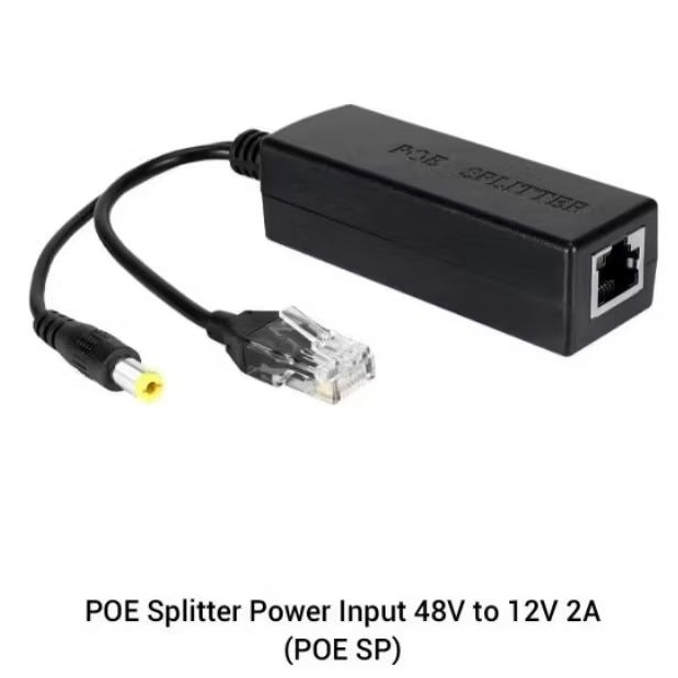 Jual POE SPLITTER WITH POWER INPUT 48 VOLT TO 12 VOLT 2 AMPERE poe ...